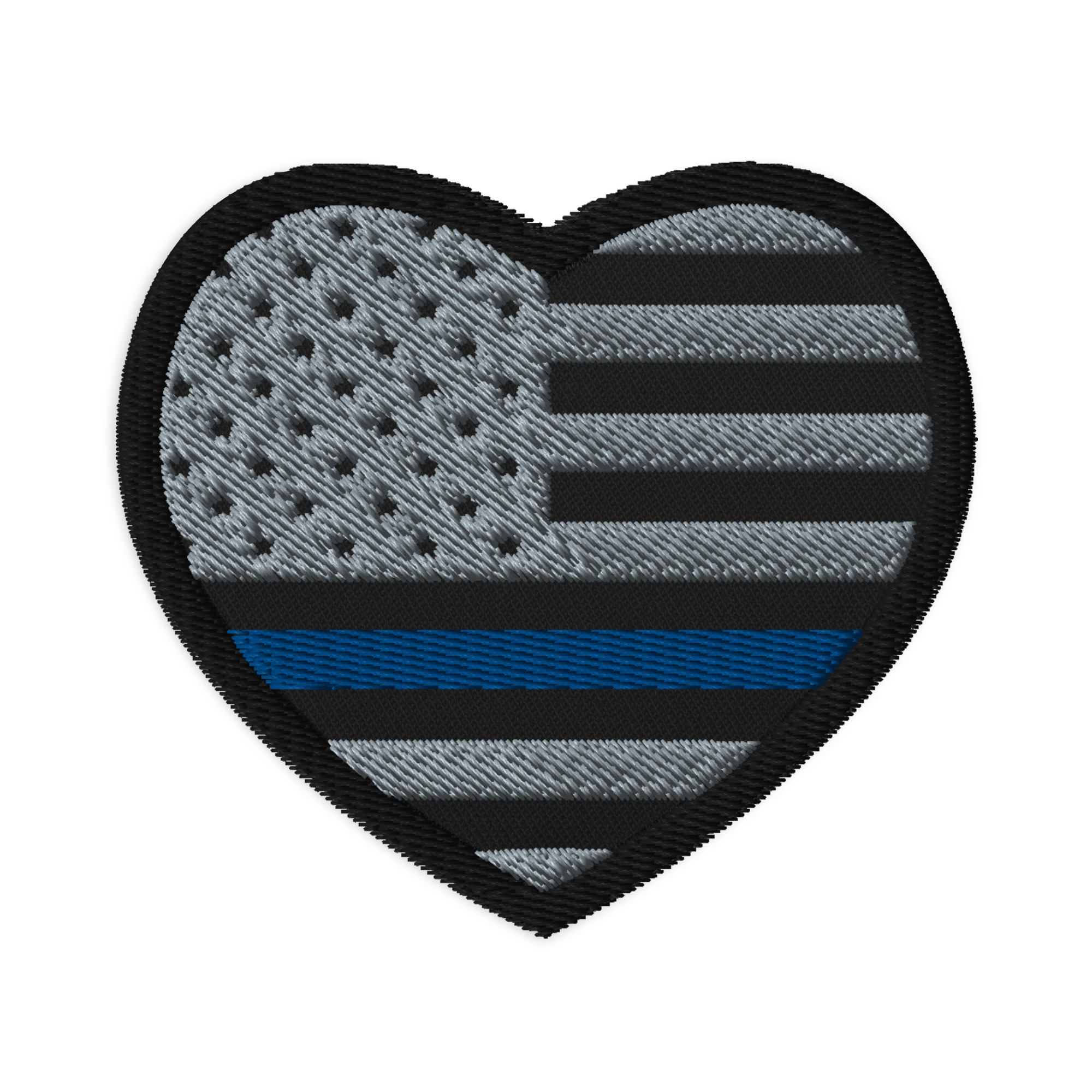 Heart Shaped Law Enforcement Blue Line Flag Patch | Patches | XXV Tactical Heart Shaped Law Enforcement Blue Line Flag Patch | Patches | XXV Tactical